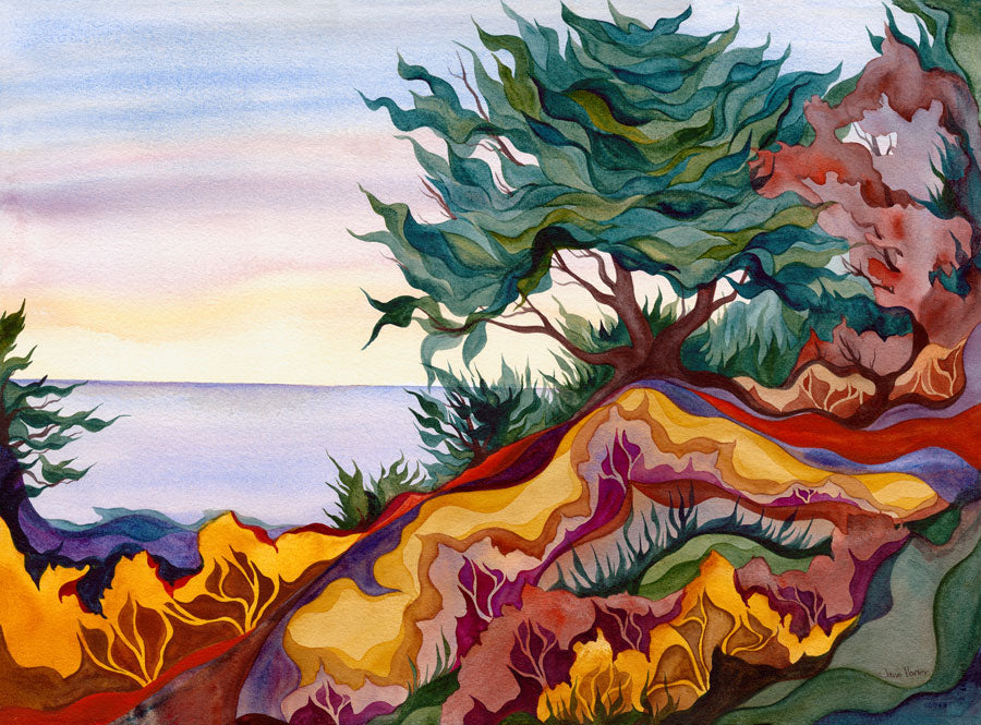 Caspar State Beach Cypress | Janis Porter | Prentice Gallery | Artist ...