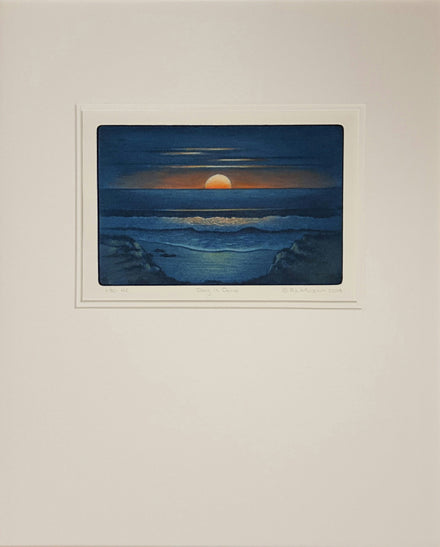 Etching | Original Print | Day is Done | Hand Colored | Robert Mason ...