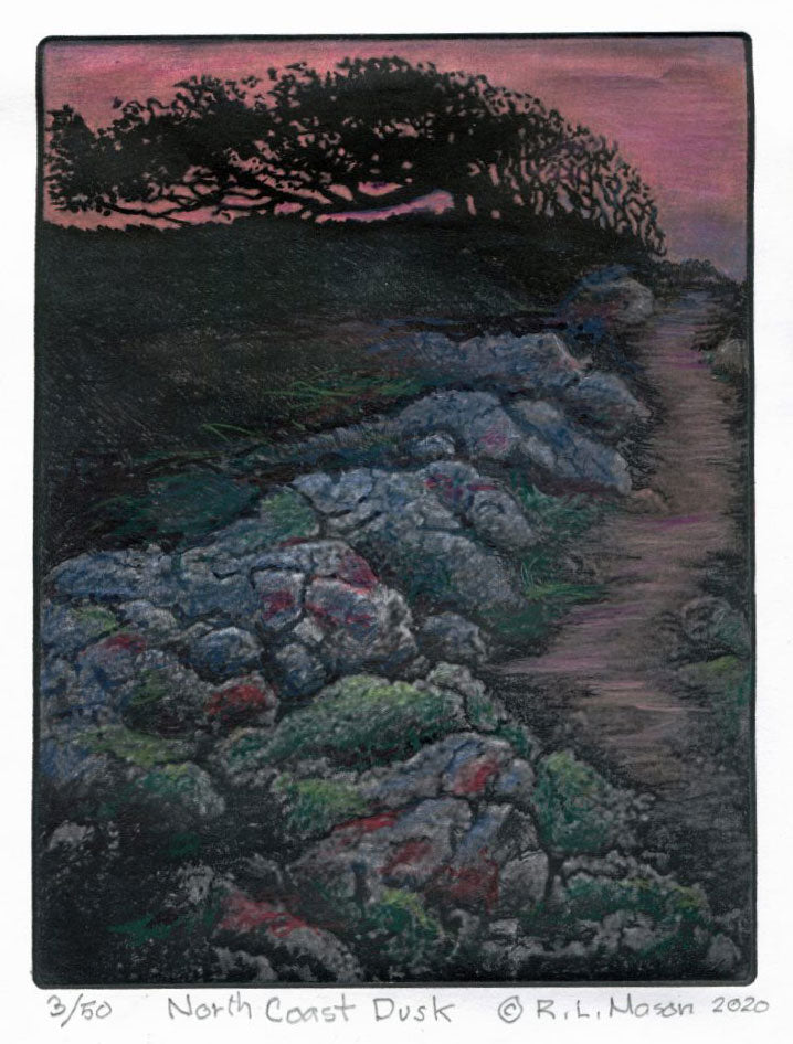 Etching | Robert Mason | North Coast Dusk | Prentice Gallery